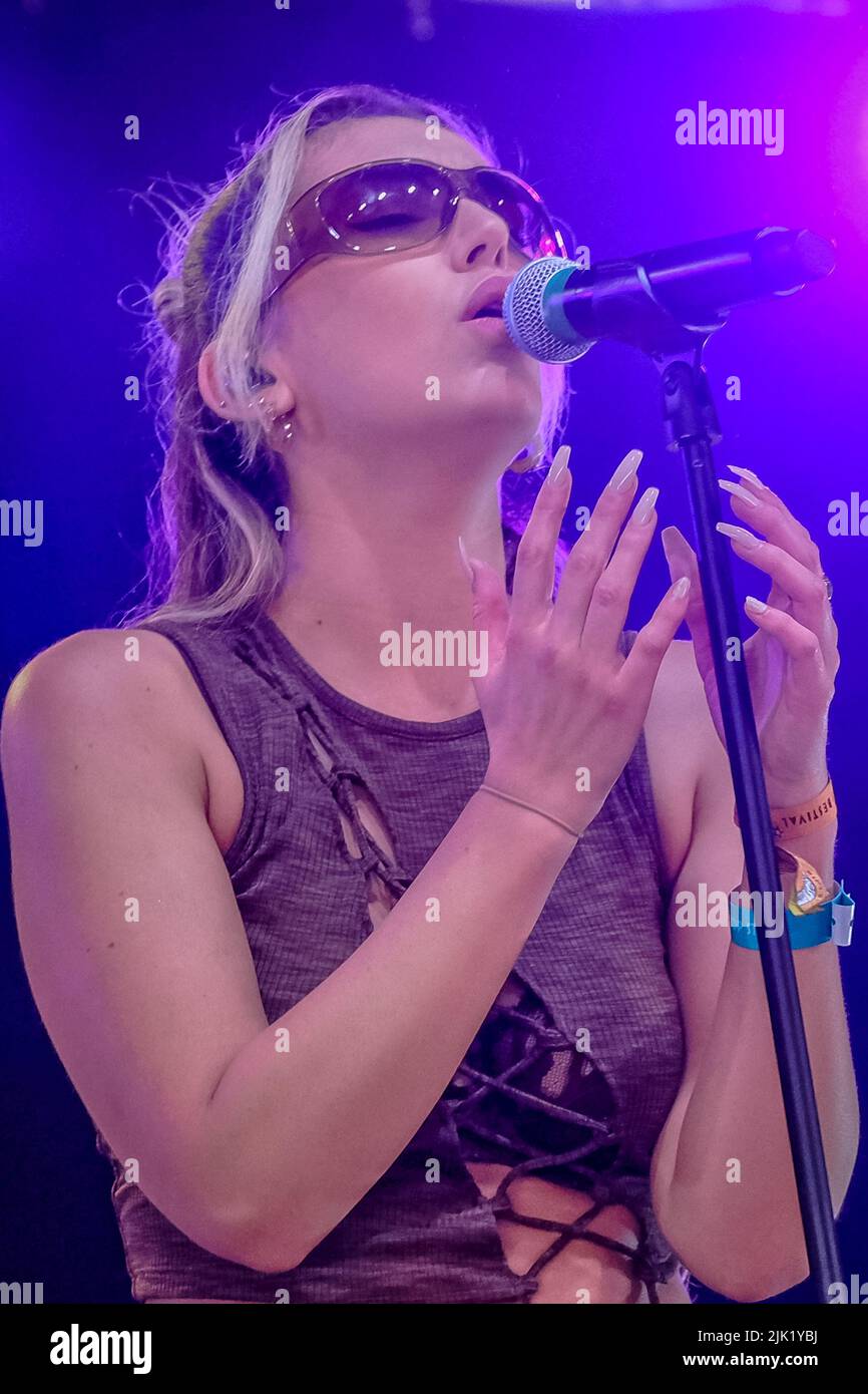 British singer songwriter Grace Barker known professionally as GRACEY ...