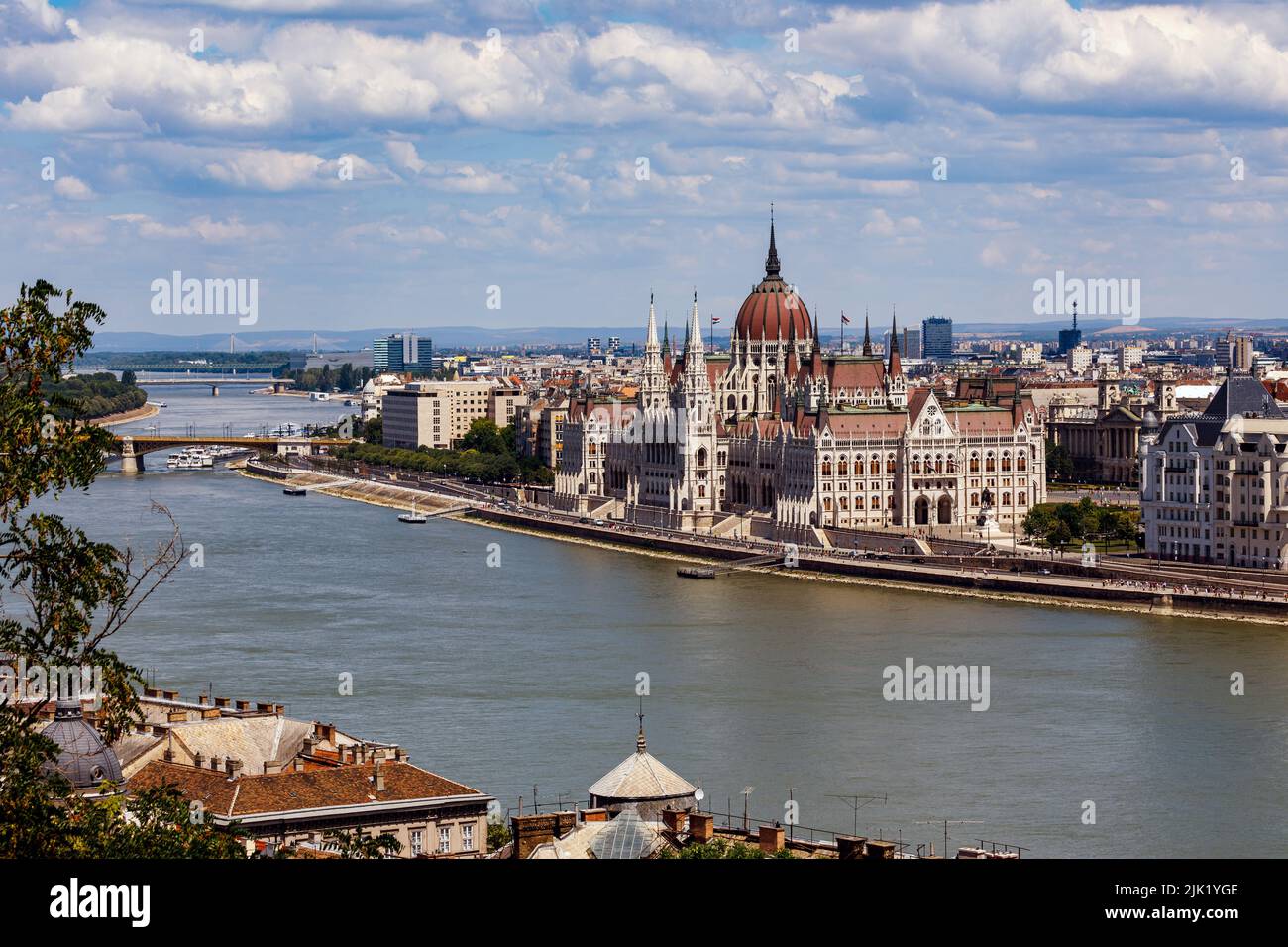 The city of Budapest with the parliament building Stock Photo - Alamy