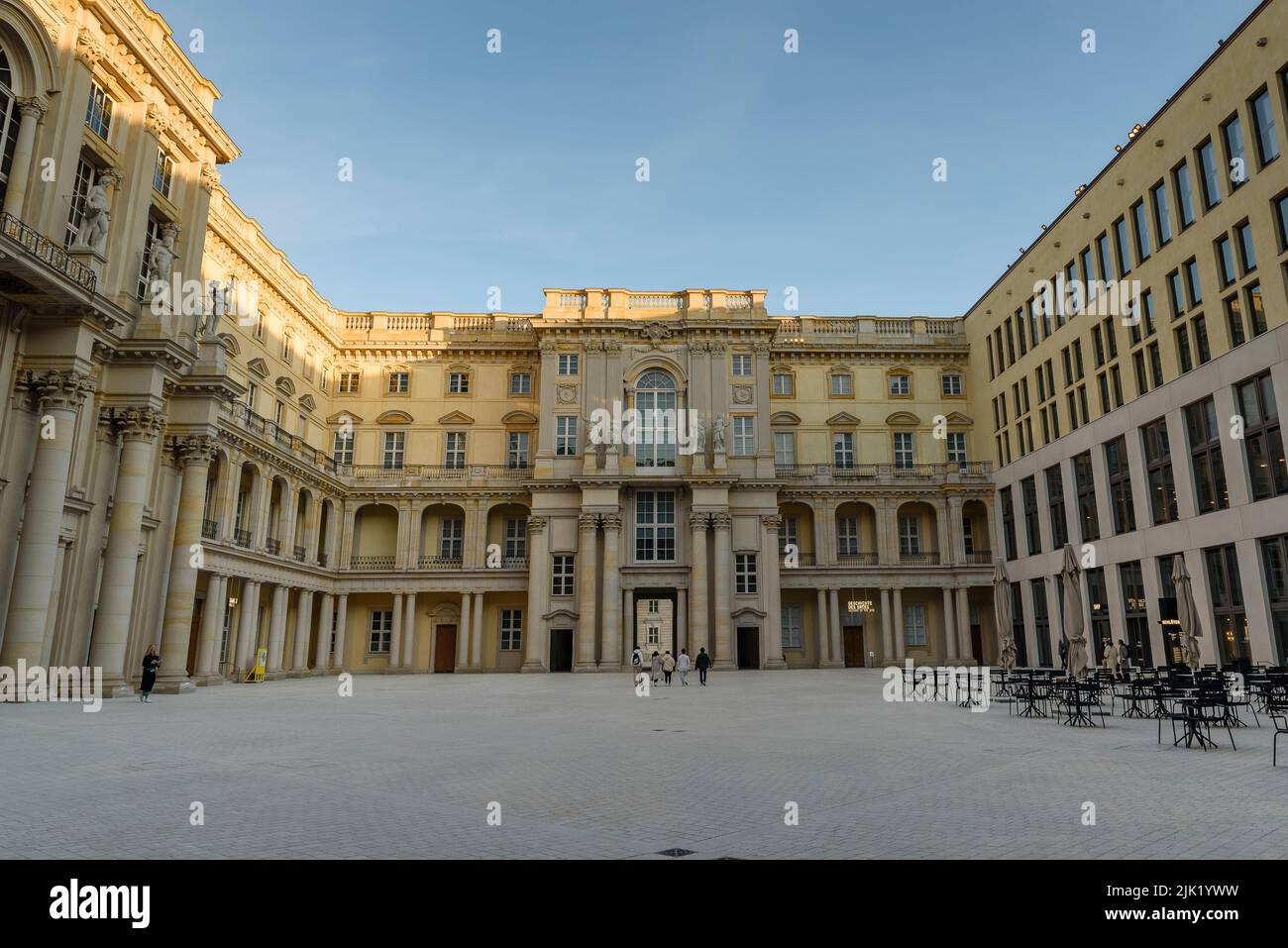 The courtyard of the new Humboldt Forum Stock Photo - Alamy