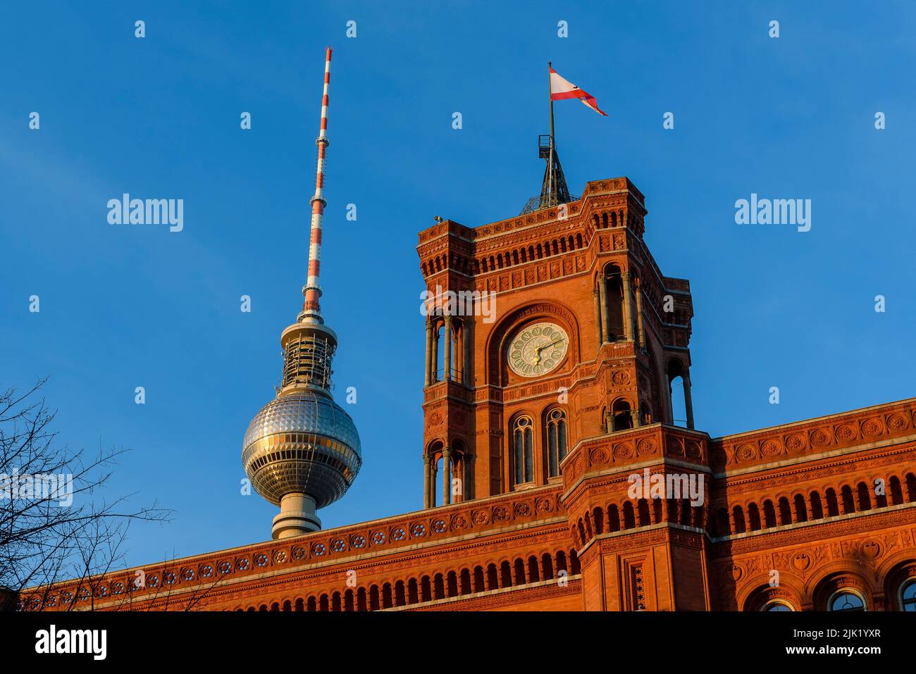 Background east berlin red city hall hi-res stock photography and ...