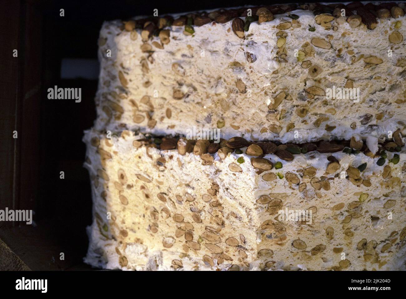 french nougat soft montelimar provence of france sweet Stock Photo - Alamy