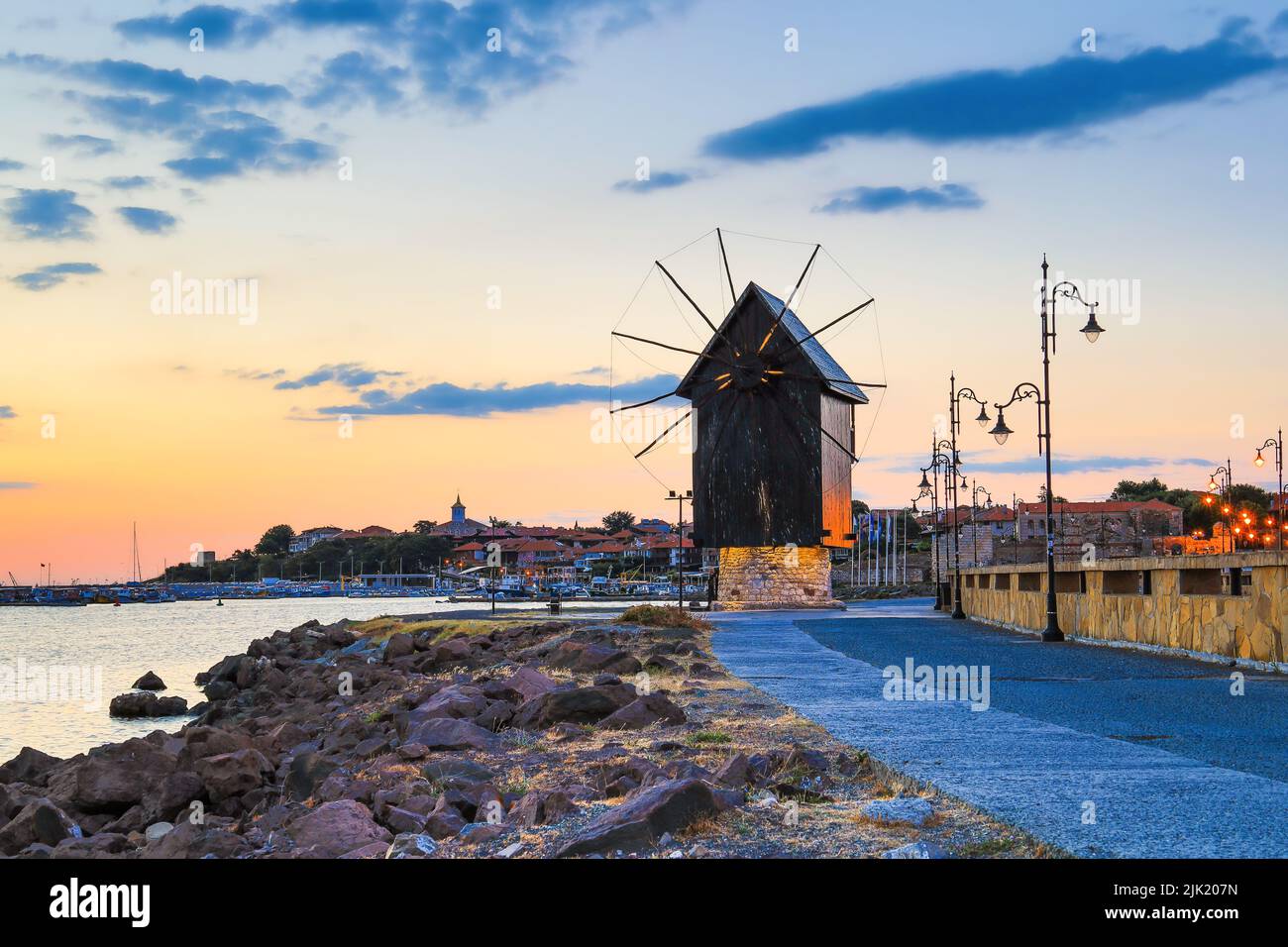 Nessebar (Nesebar), Bulgaria. The Ancient City of Nessebar, the wooden ...