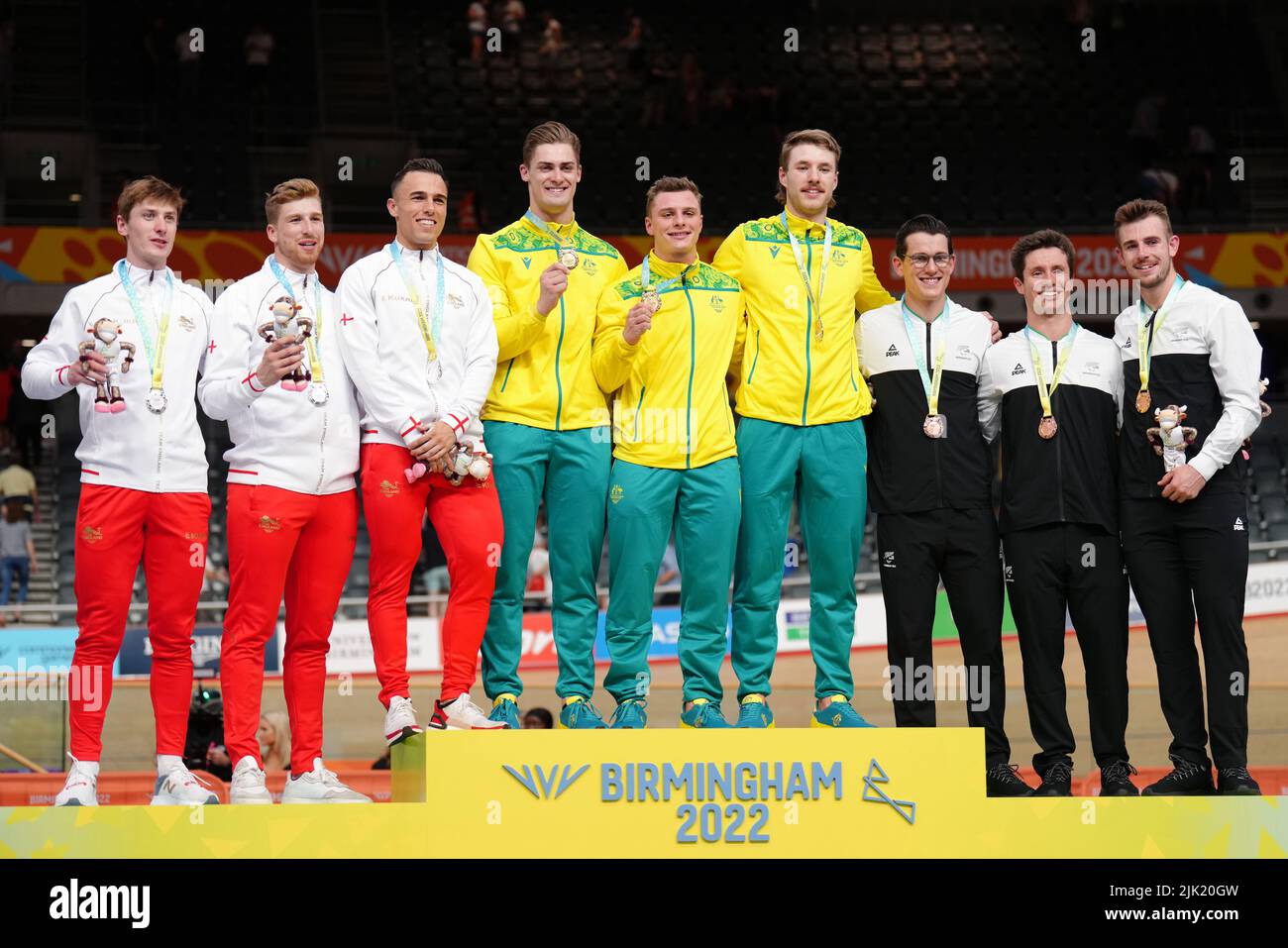 England's Hamish Turnbull, Joe Truman, and Ryan Owens, silver ...