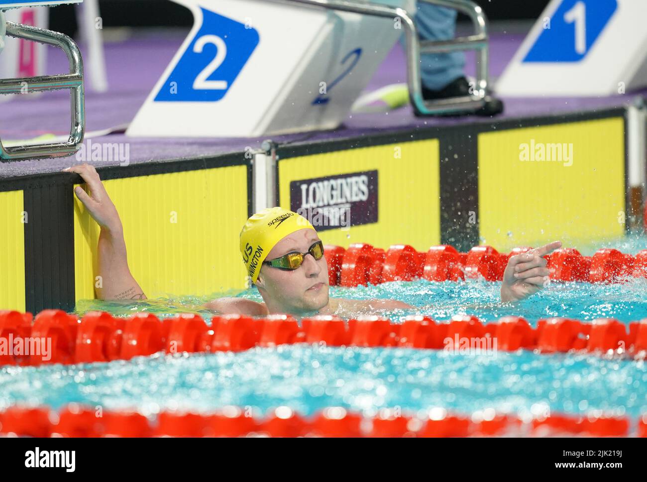 Australia's Elijah Winnington celebrates winning the Men's 400m ...