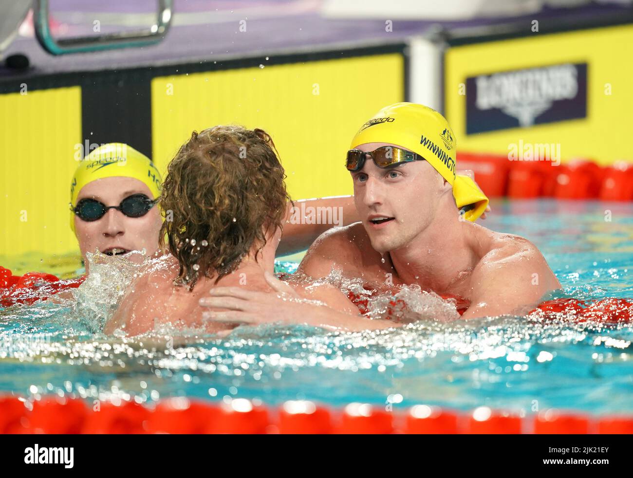 Australia's Elijah Winnington celebrates winning the Men's 400m ...