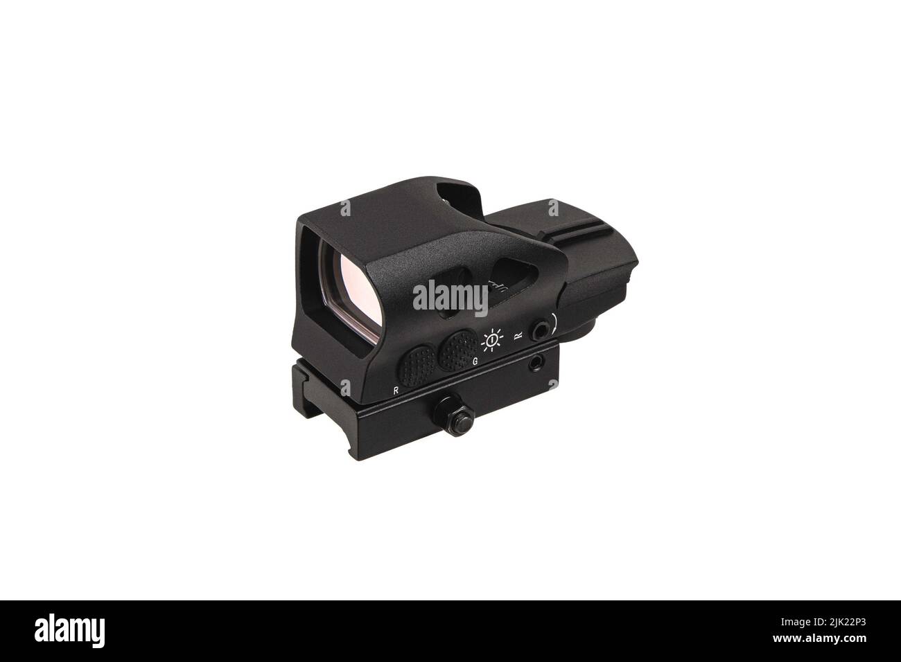 Modern optical collimator sight. Aiming device for shooting at short ...