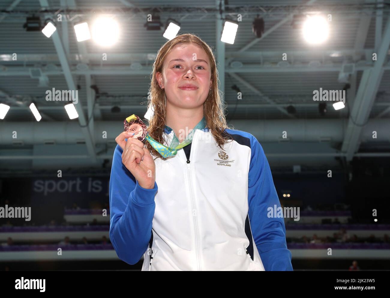 Scotland's Katie Shanahan after winning bronze in the Women's 400m ...