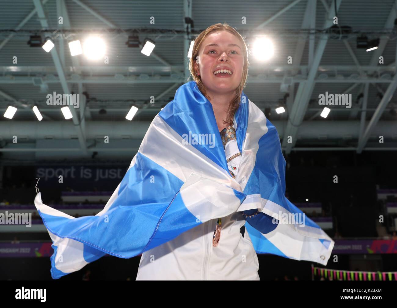 Scotland's Katie Shanahan after winning bronze in the Women's 400m ...