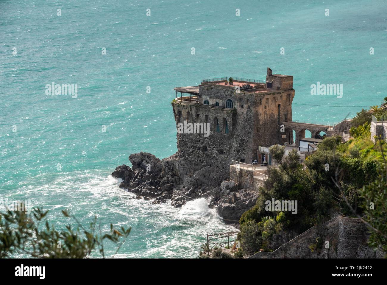 An old castle at the Amalfi coast in Southern Italy Stock Photo - Alamy