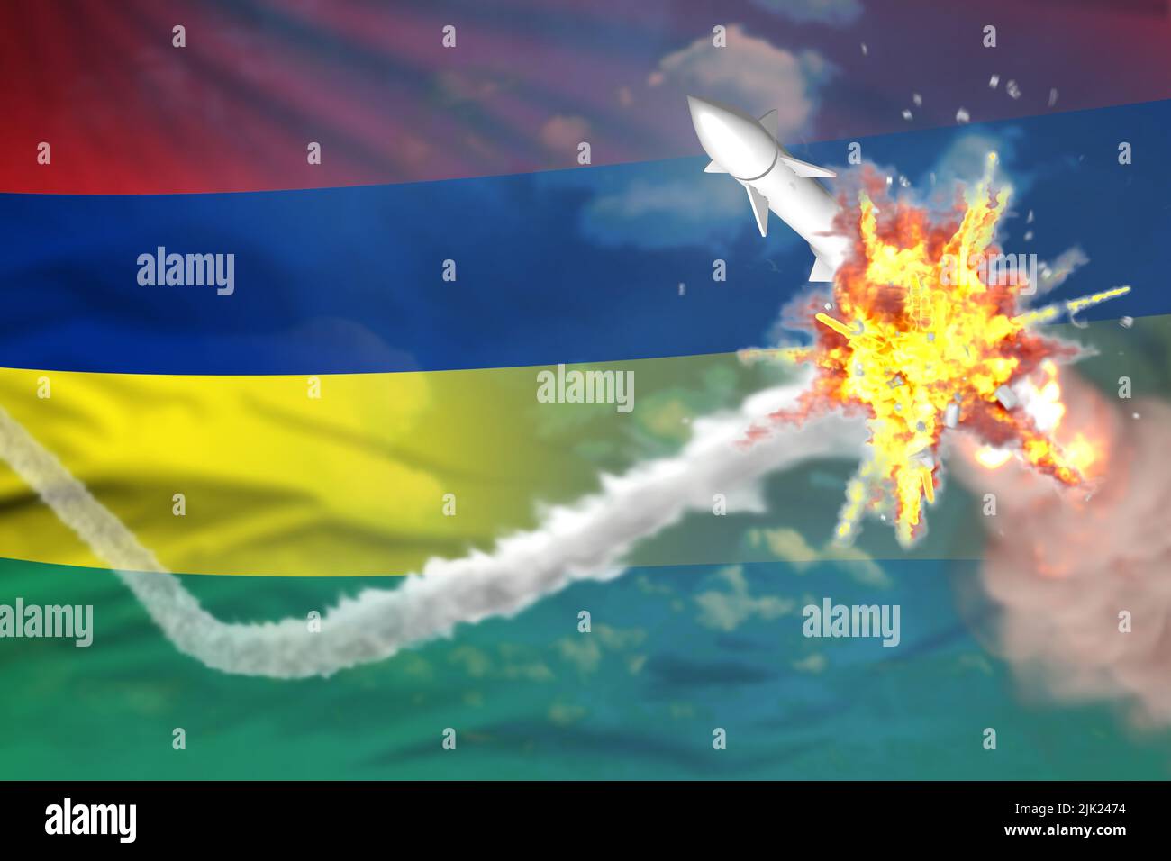 Strategic rocket destroyed in air, Mauritius ballistic warhead ...