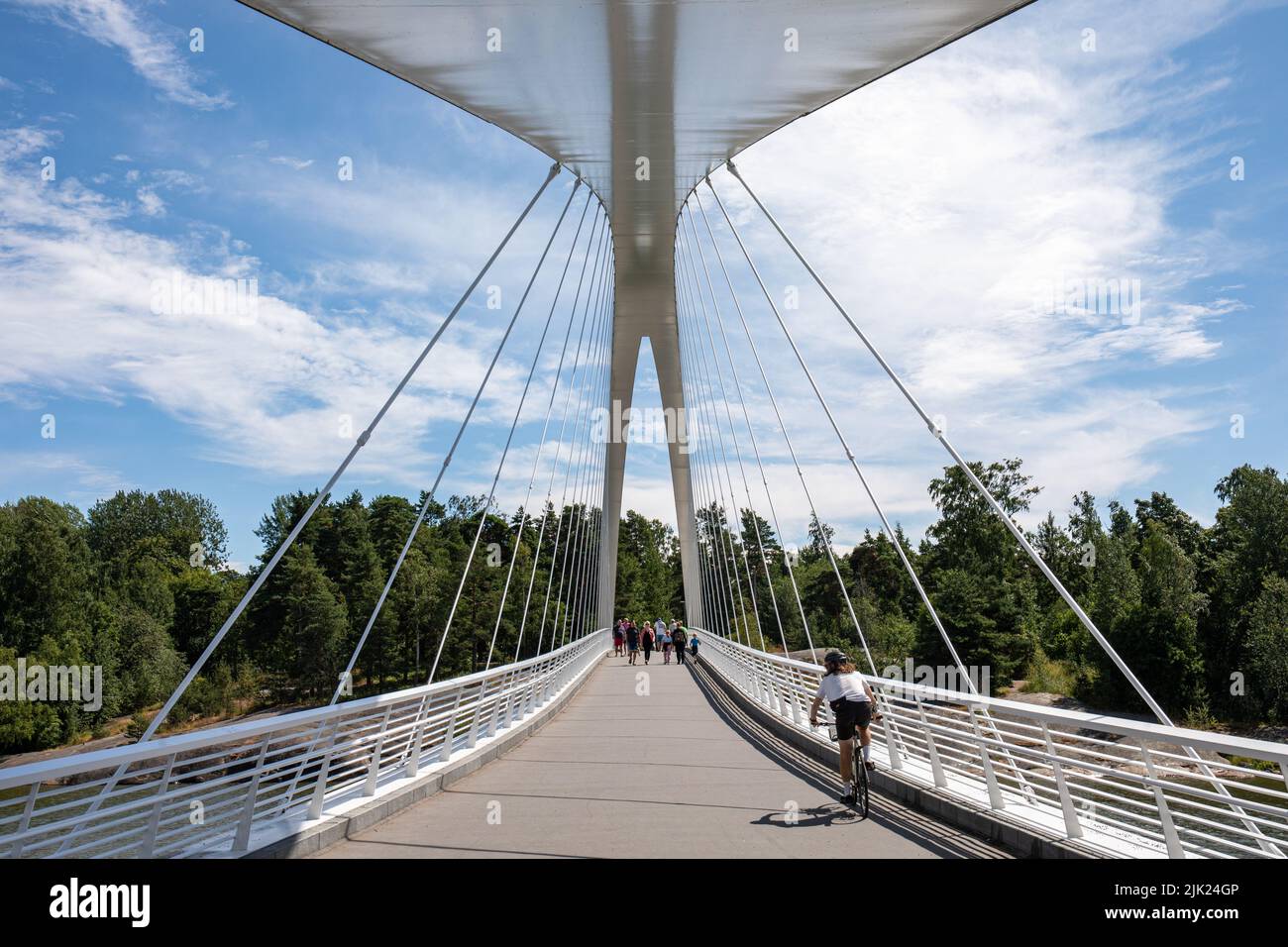 Modern footbridge hi-res stock photography and images - Alamy