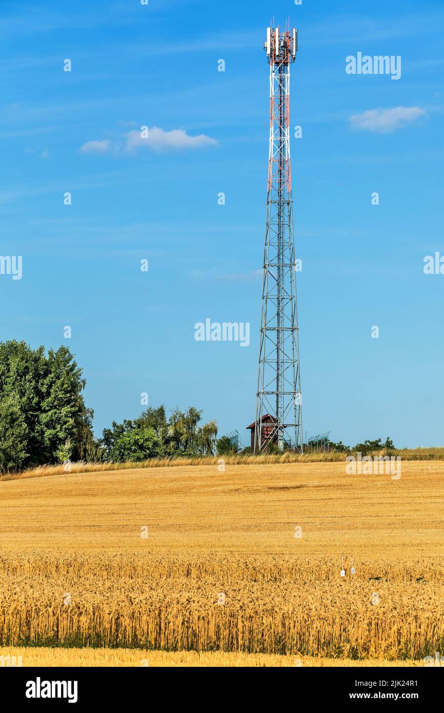 Tall Tower In Field