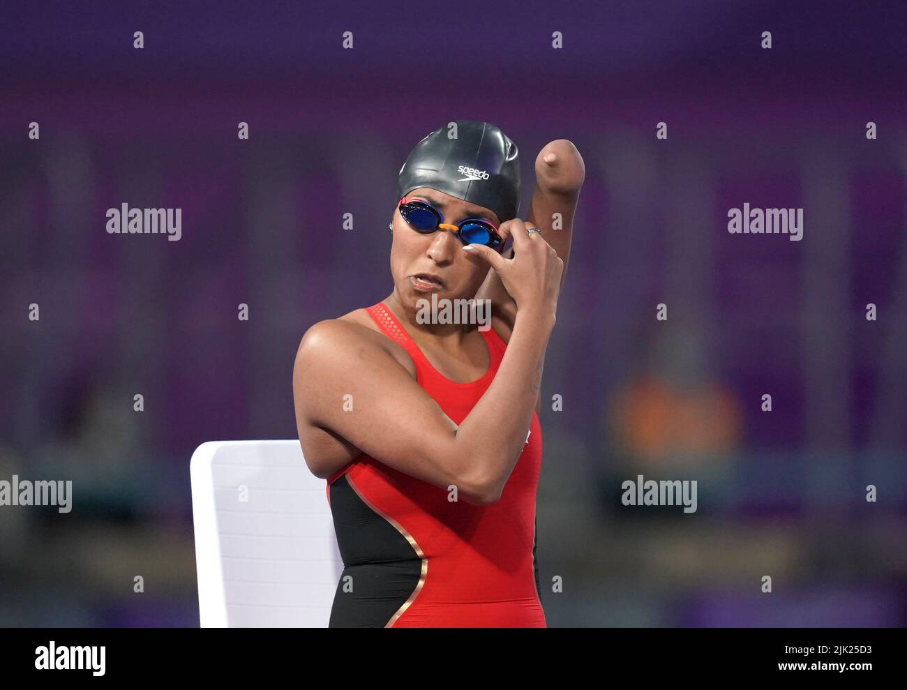 Canada's Katarina Roxon prepares for the Women's 100m Freestyle S9 ...