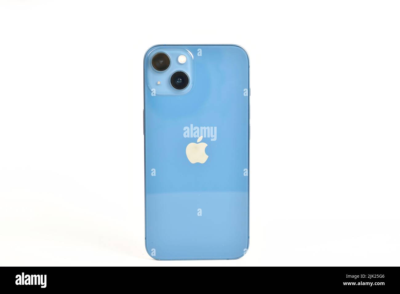New Delhi, India - June 22, 2022: Apple iphone 13 back view isolated on ...