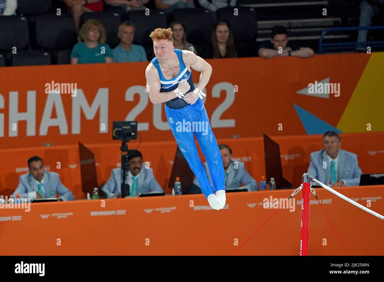 Scotland's Cameron Lynn in action during his bars rotation of the Men's ...
