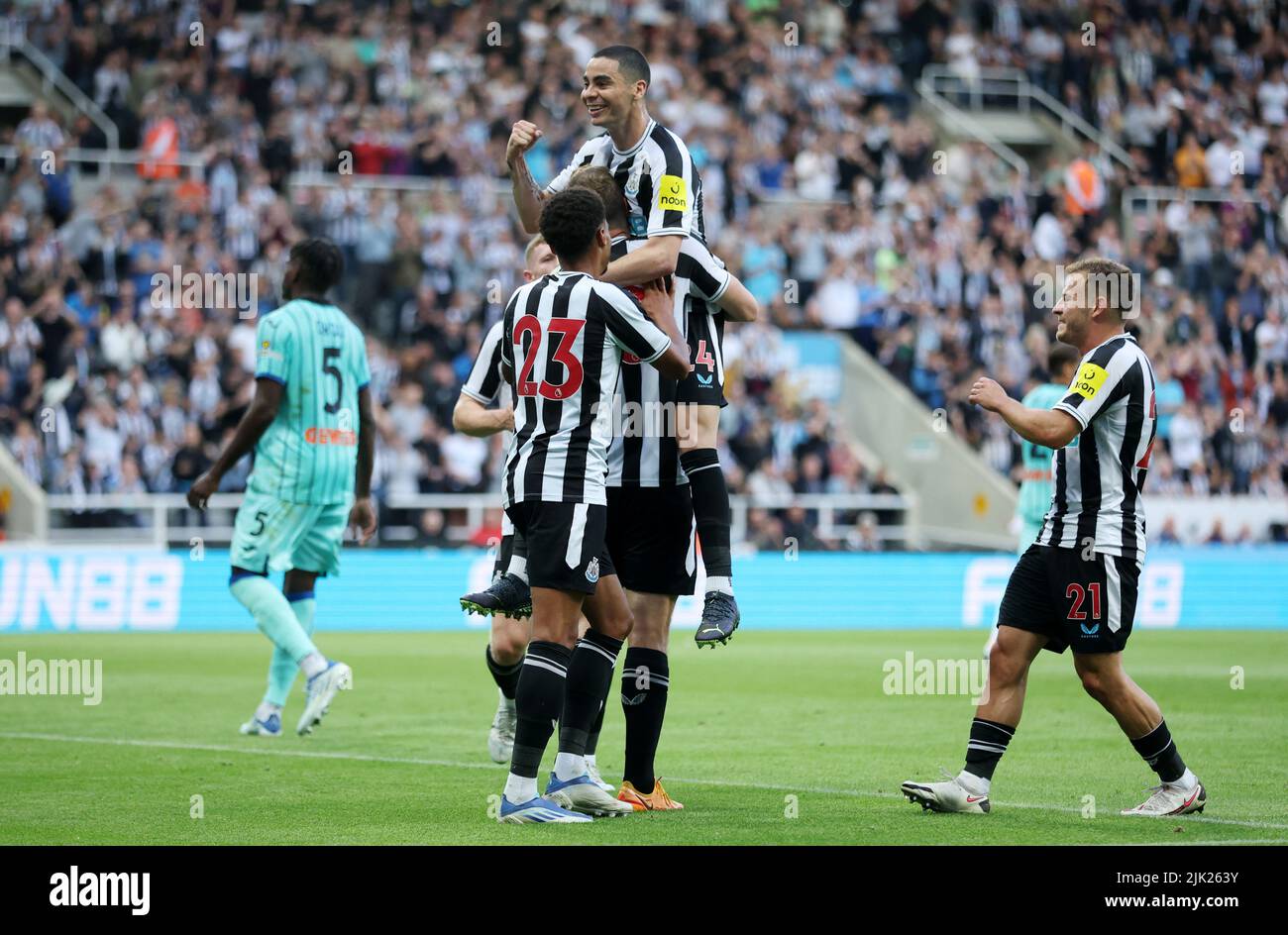 Miguel almiron newcastle friendly hi-res stock photography and images ...