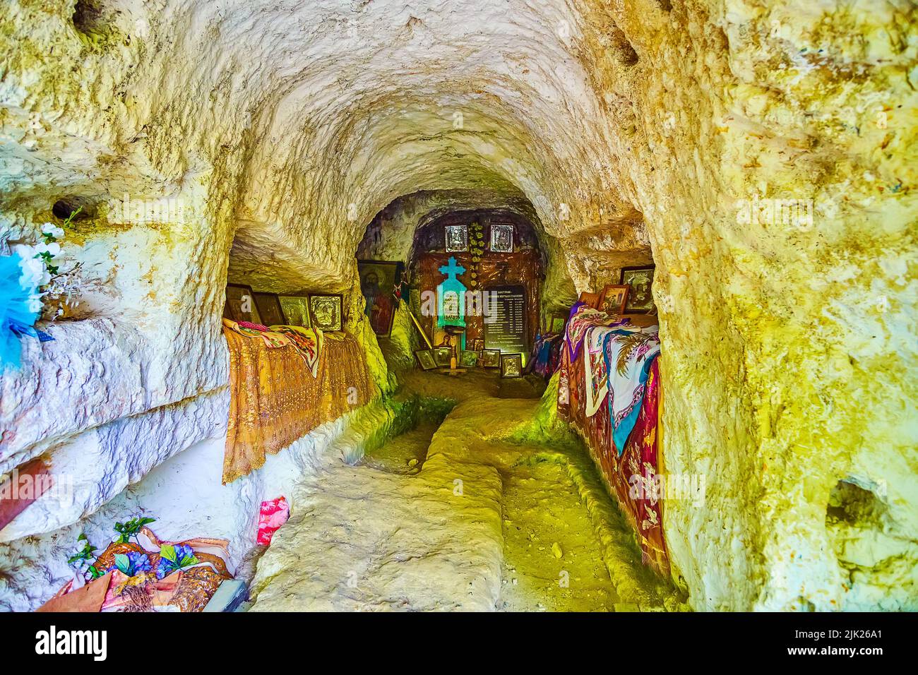 Cave monastery complex in forest hi-res stock photography and images ...
