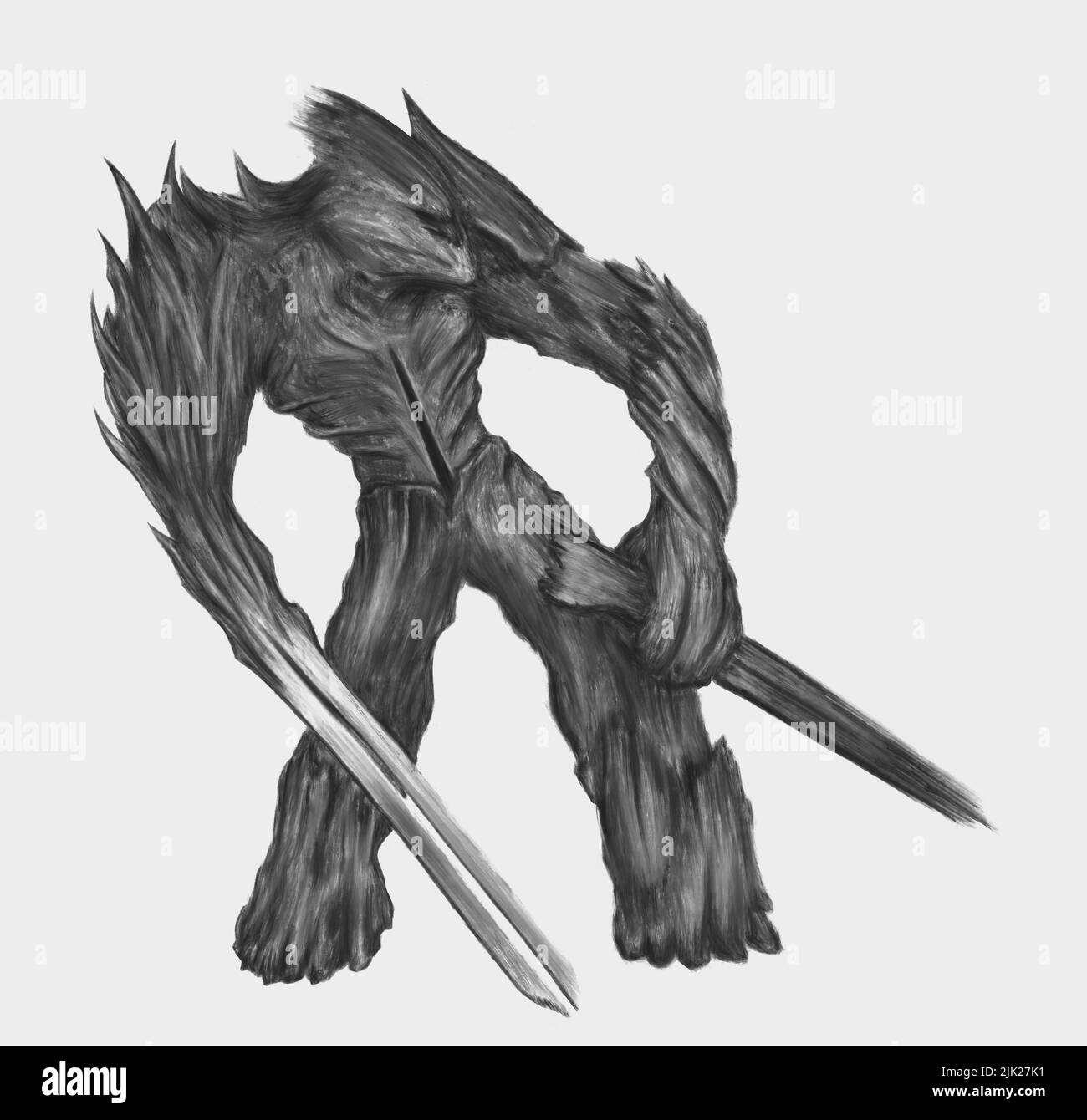 Character concept, monster design Stock Photo - Alamy