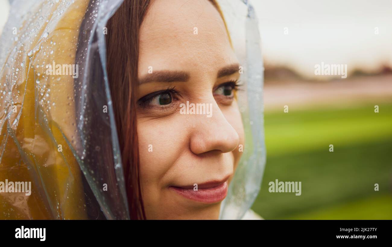 Wet look raincoat hi-res stock photography and images - Alamy