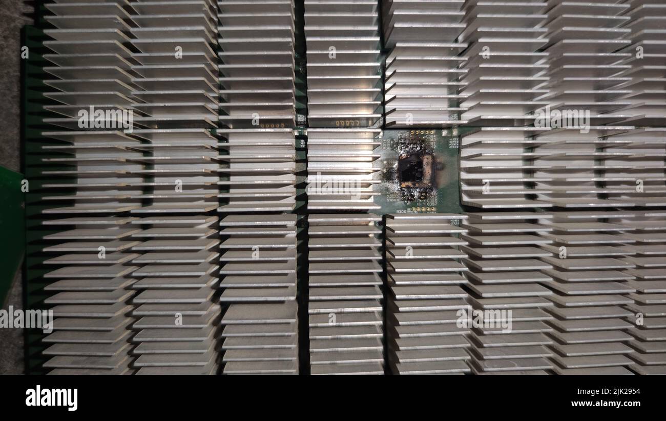 Coin mining Hash Board ASIC Stock Photo - Alamy