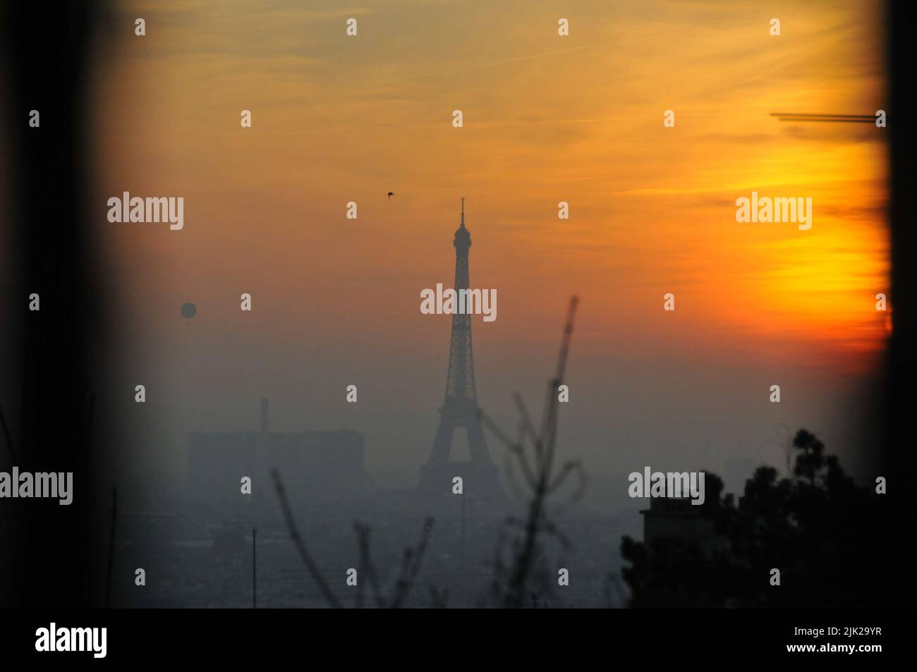 Sunset in Paris Stock Photo - Alamy