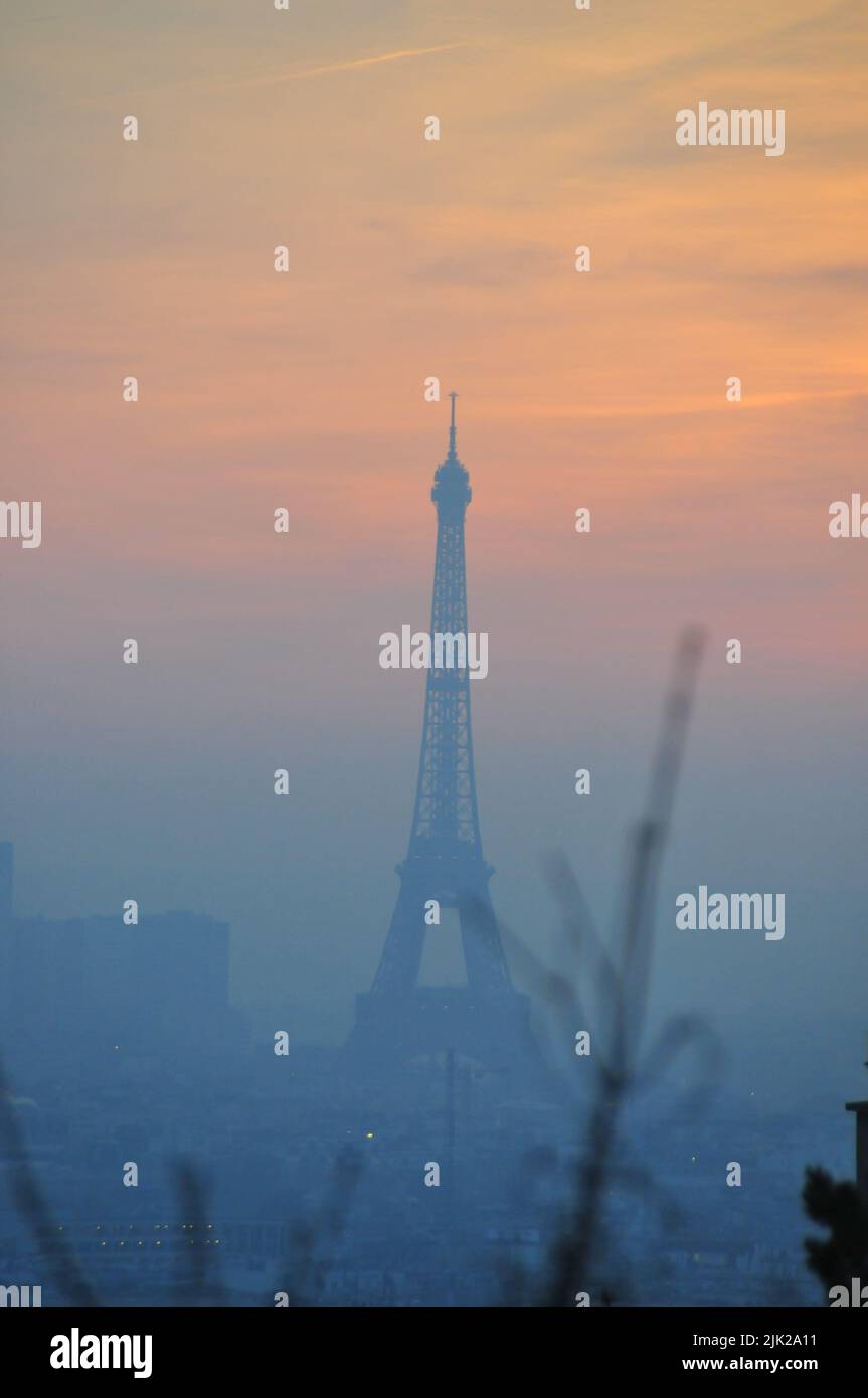 Sunset in Paris Stock Photo - Alamy