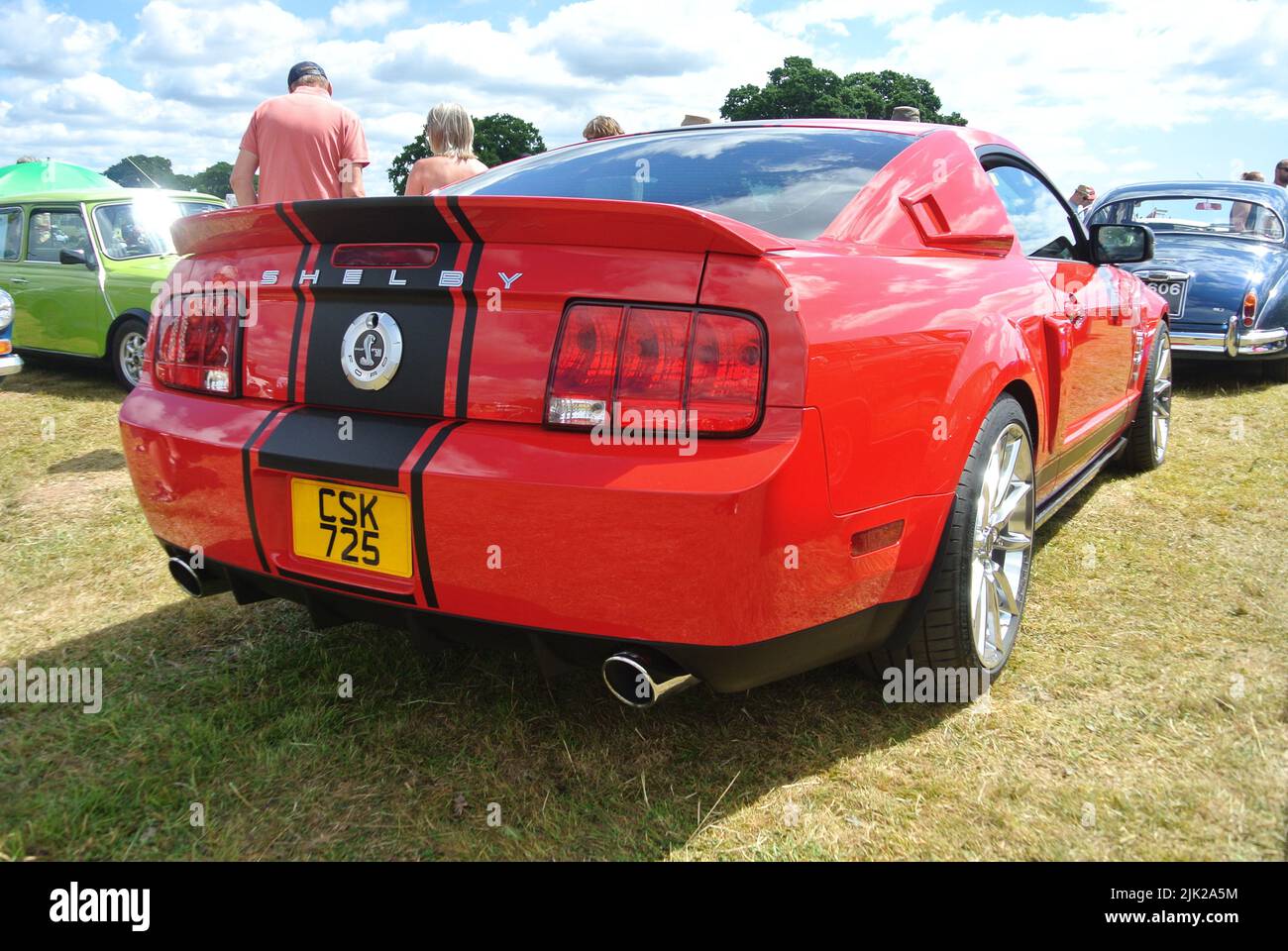 A 2008 Ford Mustang Shelby GT500 Supersnake parked on display at the ...