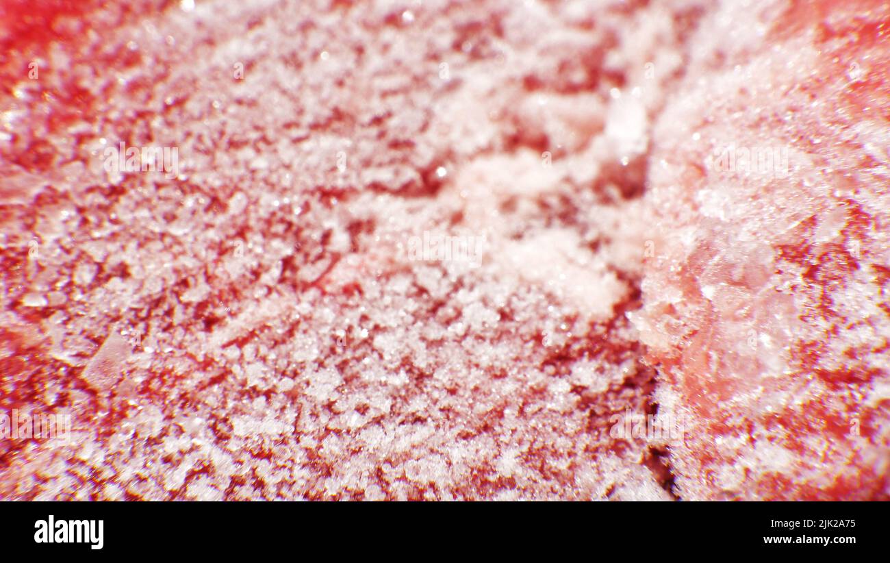Texture of frozen fresh raw meat, close up, macro Stock Photo - Alamy