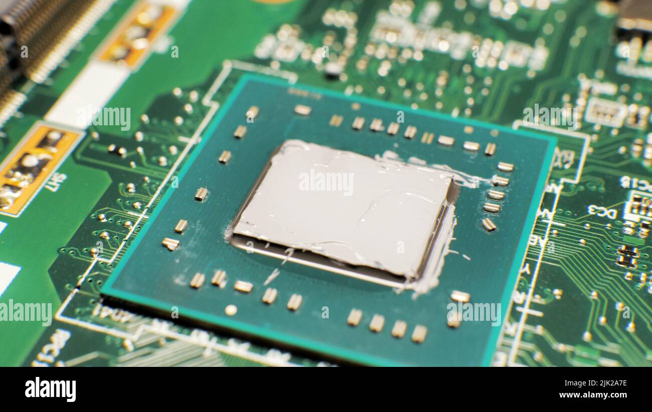 Electronic circuit board close up. Repairing computer, Macro Stock ...