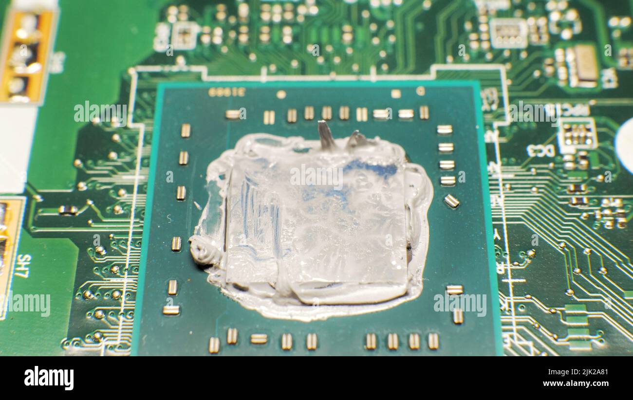 Electronic circuit board close up. Repairing computer, Macro Stock ...