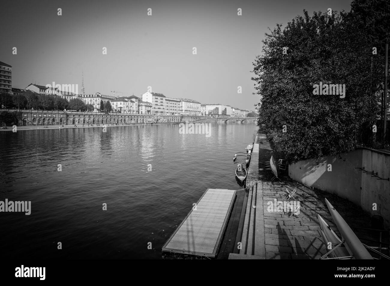 The river Po at night Stock Photo - Alamy