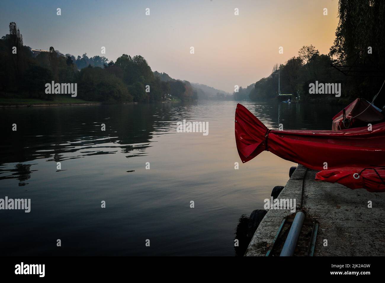 The river Po Stock Photo - Alamy