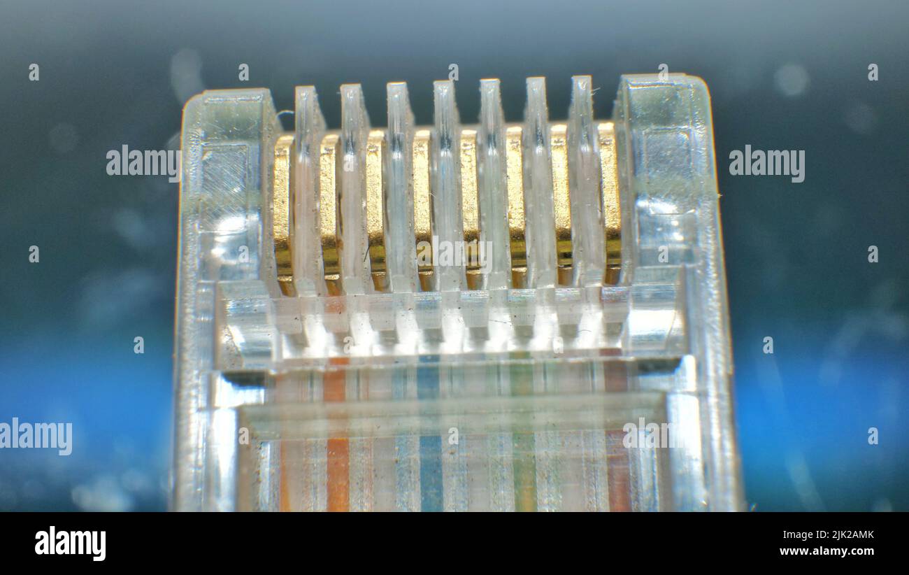 Ethernet connector streaming network data hi-res stock photography and images - Alamy