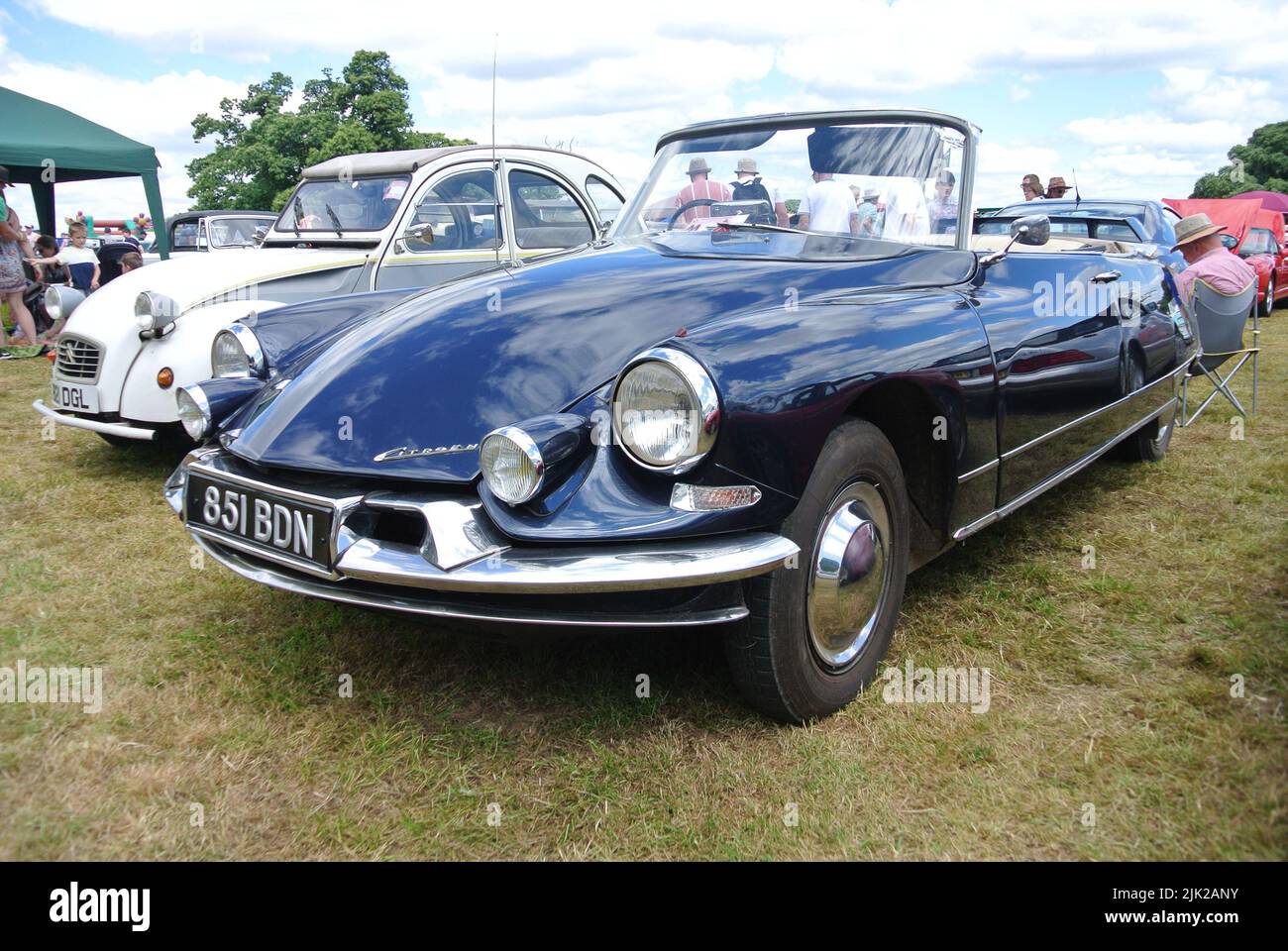 A 1962 Citroen ID19 Decapotable parked on display at the 47th Historic ...