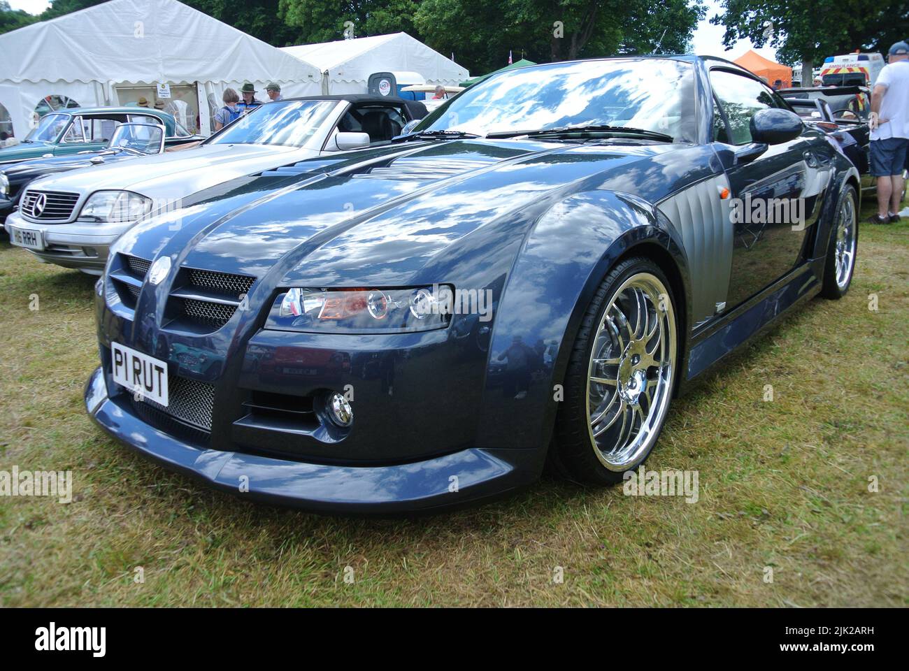 A 2004 MG Xpower SV parked on display at the 47th Historic Vehicle Gathering, Powderham, Devon ...