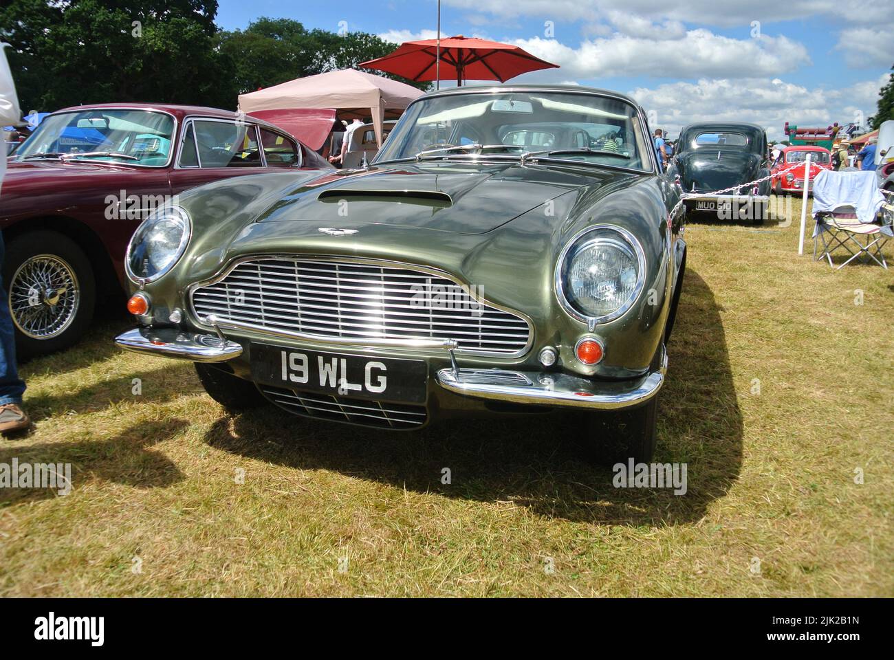A 1970 Aston Martin DB6 Mk2 parked on display at the 47th Historic ...