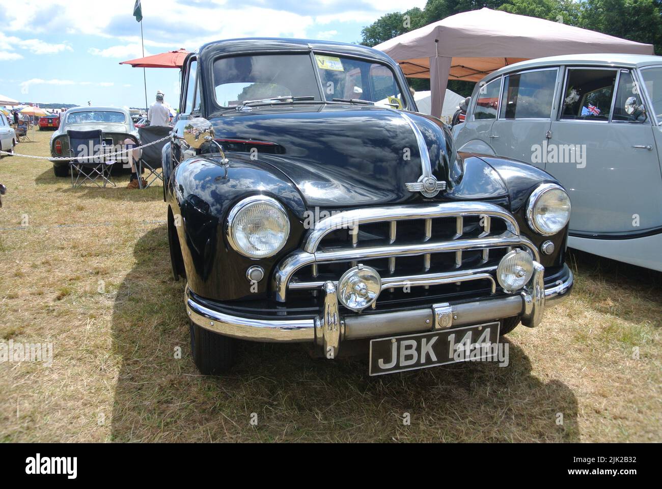 A 1953 Morris Oxford parked on display at the 47th Historic Vehicle ...