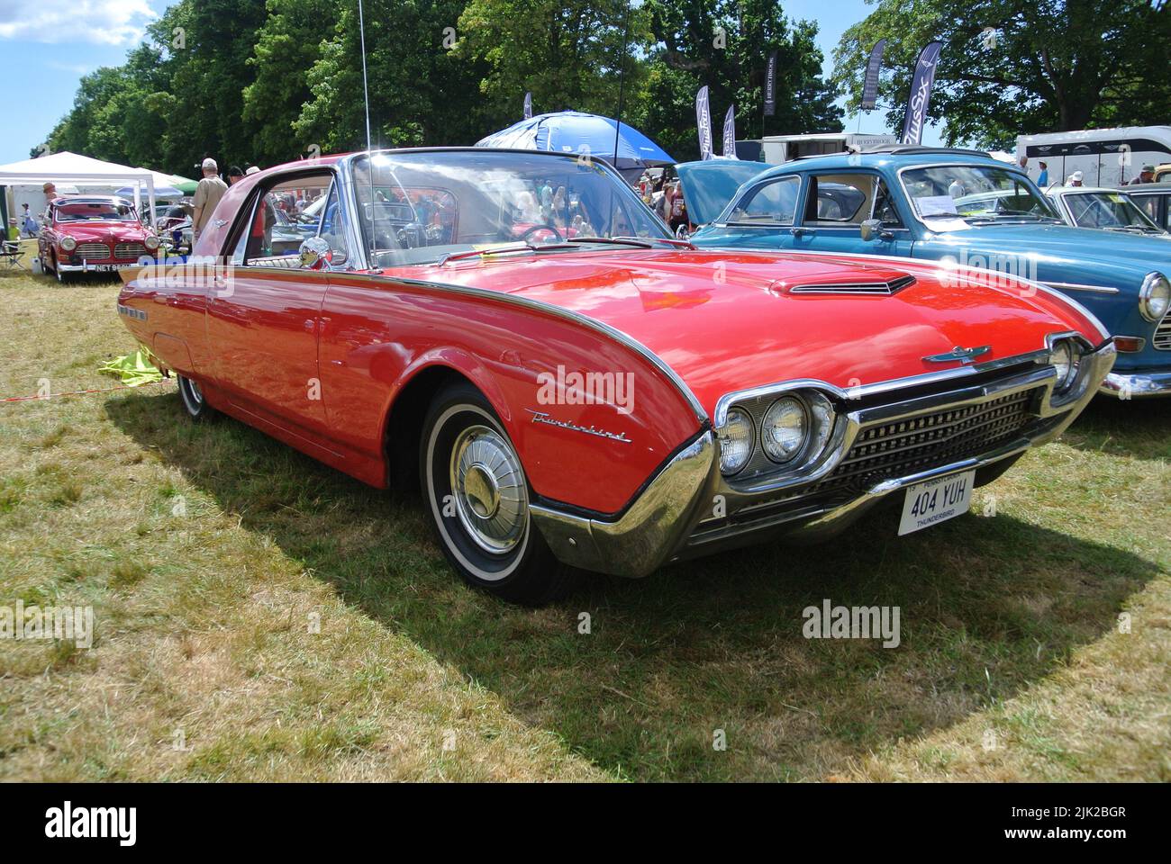 A 1962 Ford Thunderbird parked on display at the 47th Historic Vehicle ...