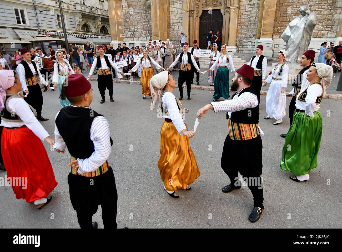 Sarajevo, Bosnia and Herzegovina. 29th July, 2022. Dancers perform ...
