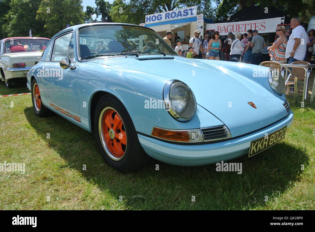 A 1966 Porsche parked on display at the 47th Historic Vehicle Gathering ...