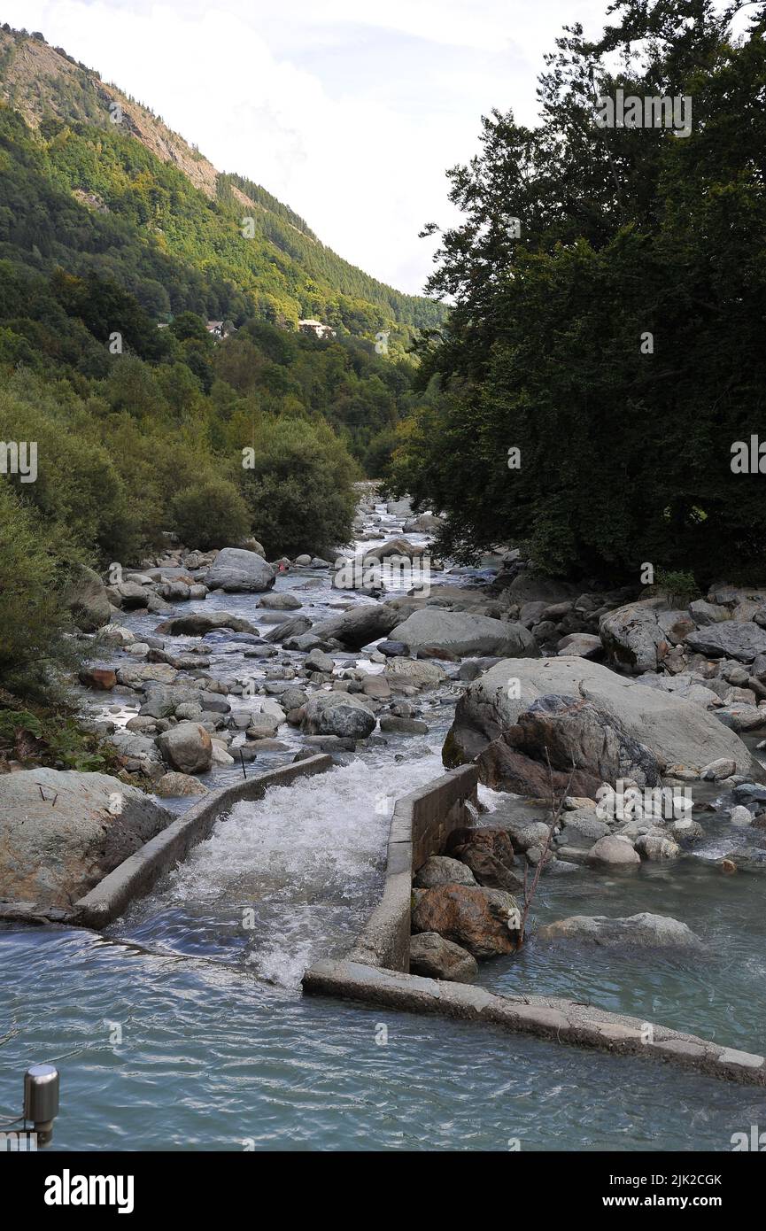 The water of the torrents of Ala di Stura Stock Photo - Alamy