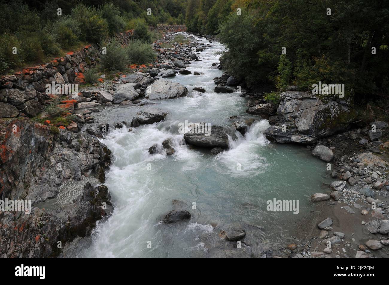 The water of the torrents of Ala di Stura Stock Photo - Alamy