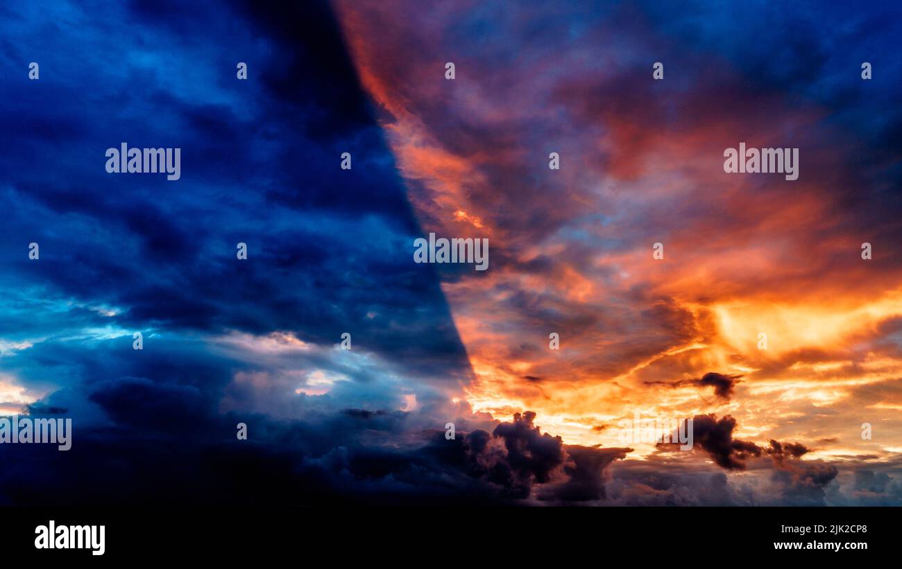 Cloud shadow, sunset above Amersfoort, the Netherlands Stock Photo - Alamy