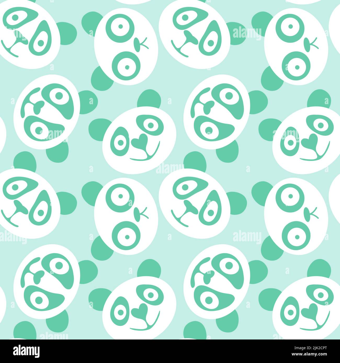 Animals cartoon seamless panda pattern for kids clothes print and ...