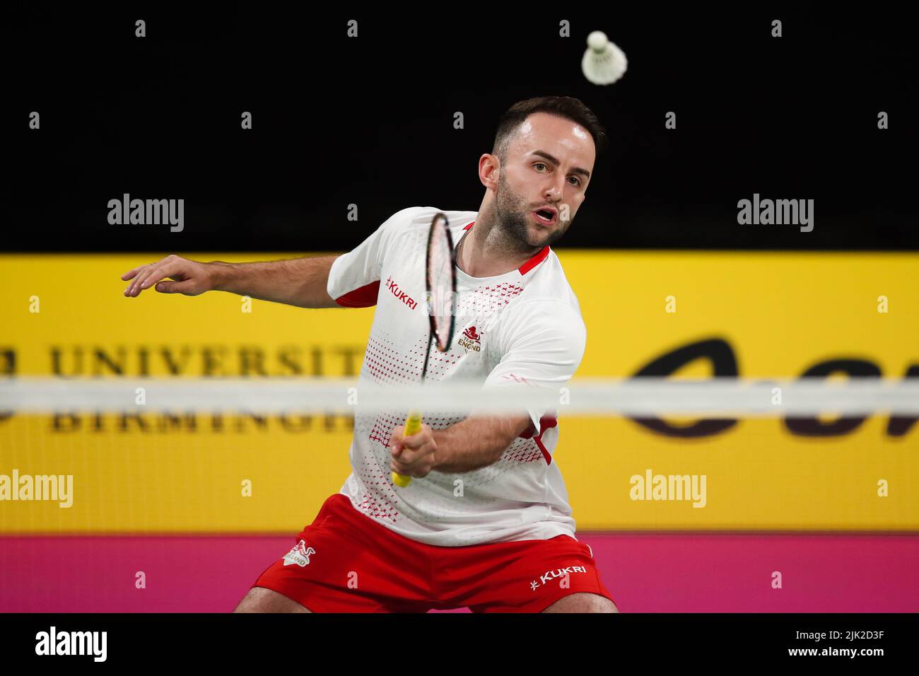 England’s Ben Lane during the Men’s Doubles match between England and ...