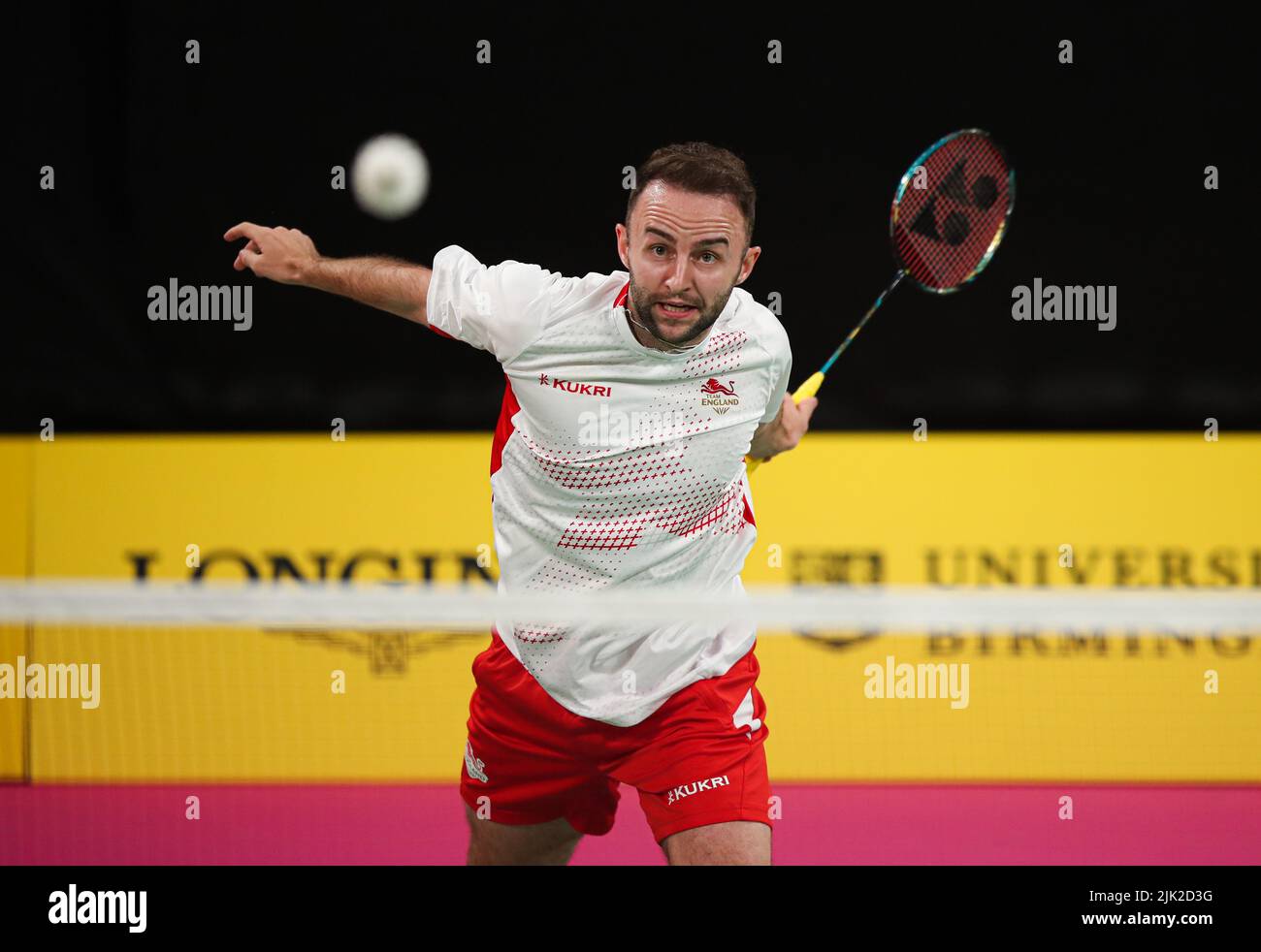 England’s Ben Lane during the Men’s Doubles match between England and ...