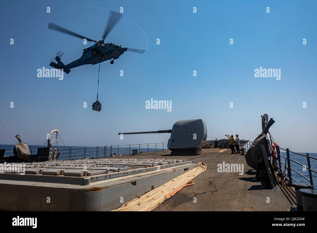 220725-N-AO868-1128 ADRIATIC SEA (July 25, 2022) An MH 60S Seahawk ...