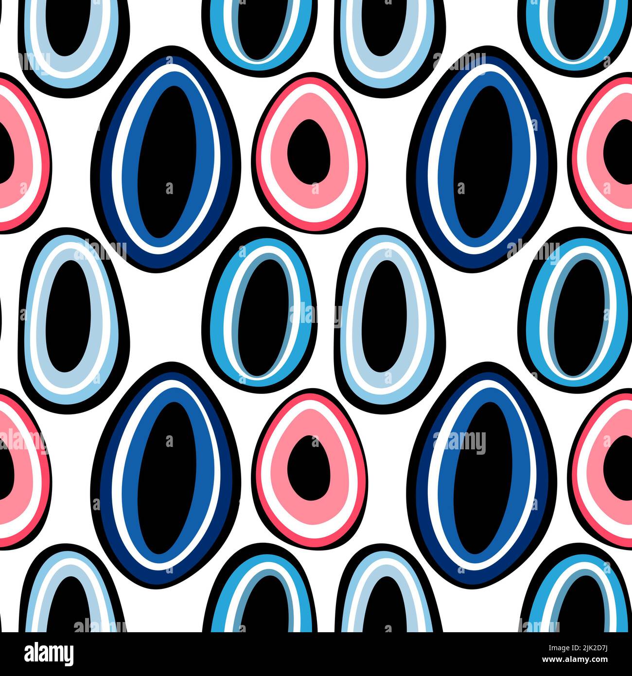 Summer seamless magic evil eye pattern for fabrics and textiles and ...