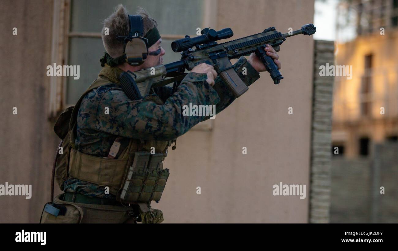 A U.S. Marine with 2d Battalion, 2d Marine Regiment, 2d Marine Division ...