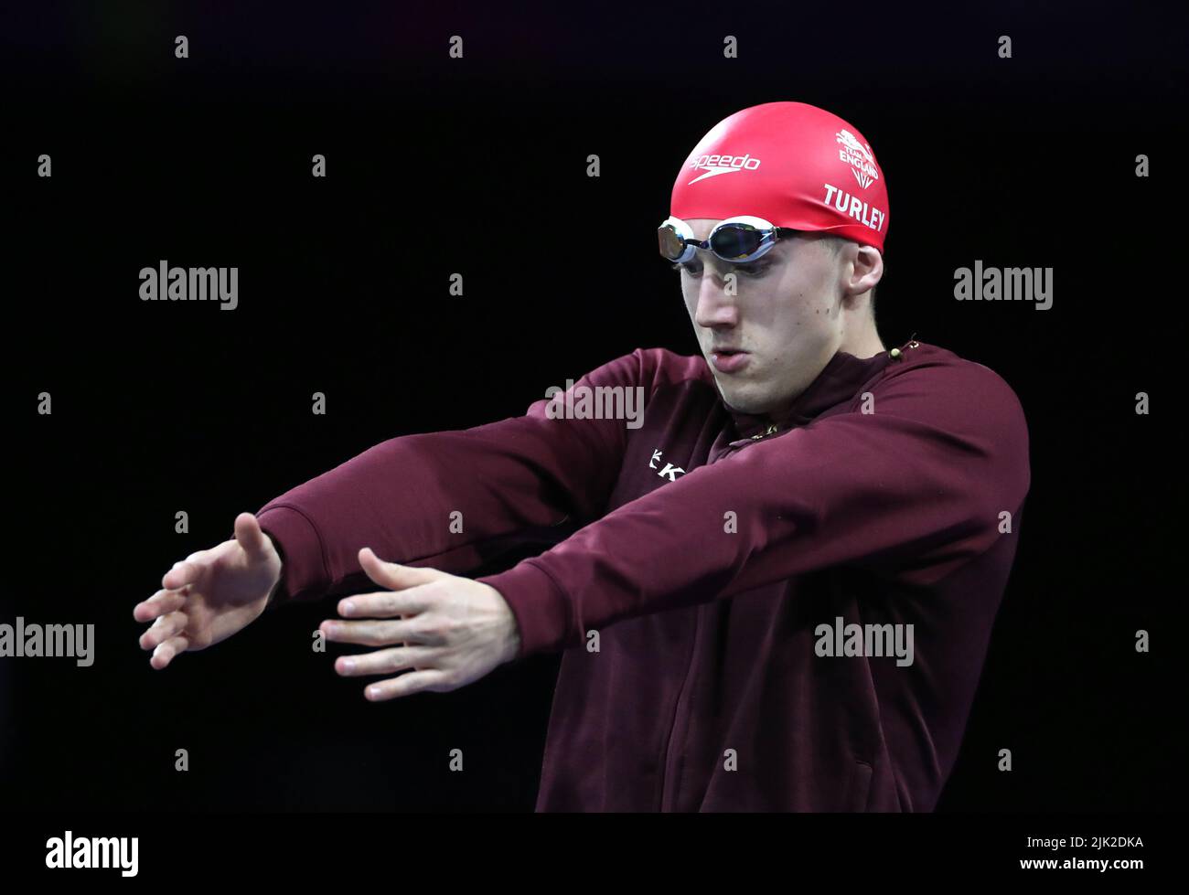 England's Luke Turley at Sandwell Aquatics Centre on day one of 2022 ...